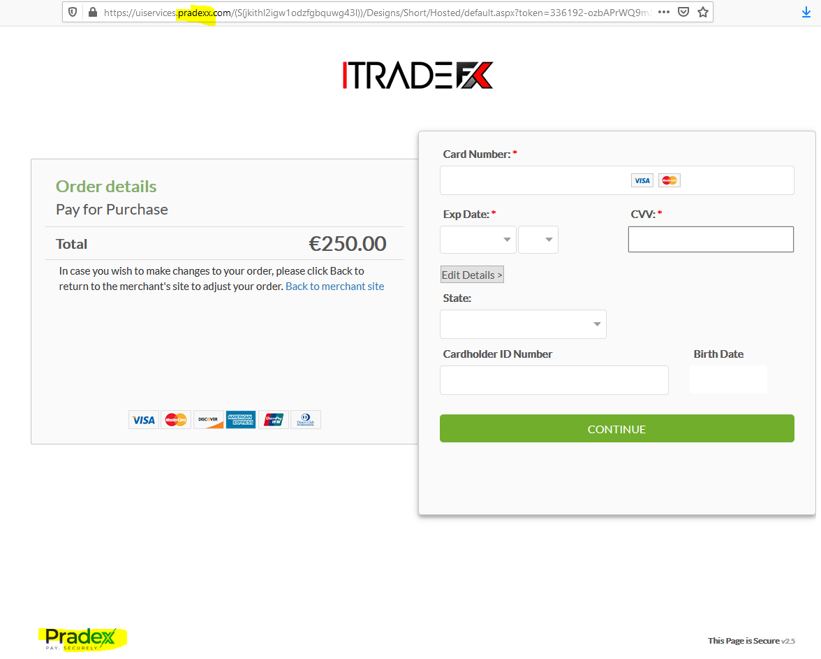 Pradexx again! FMA warns against the payment processor's scam client iTradeFX | FinTelegram News