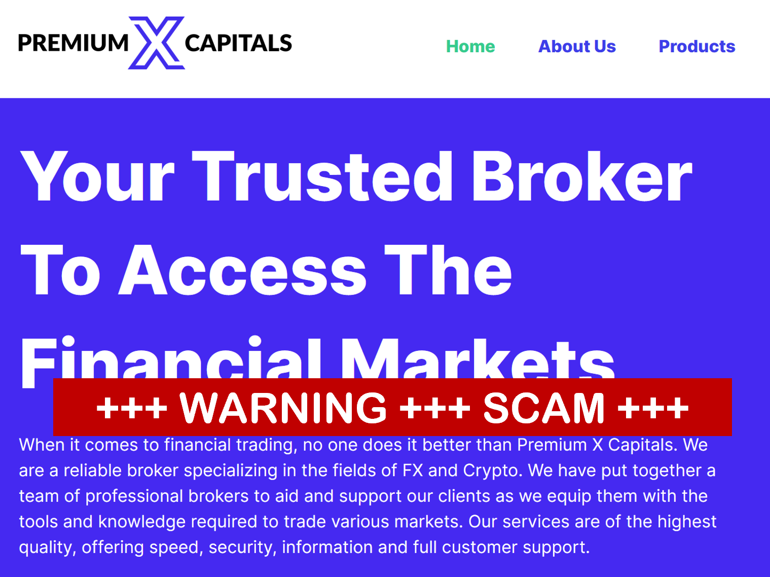 Investor warning against Premium X Capitals broker scam | FinTelegram News