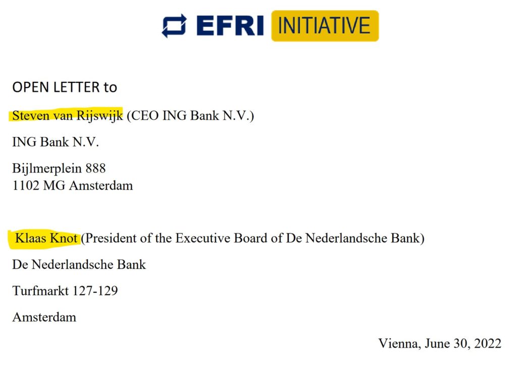 EFRI Sends Open Letter To ING CEO And Dutch Regulator Over Payvision ...