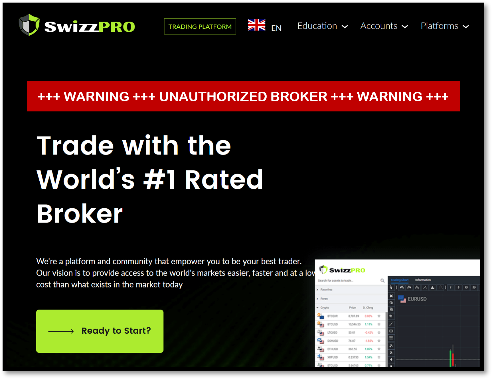 Attention! Another Regulatory Warning Against SwissPro Broker Scam ...