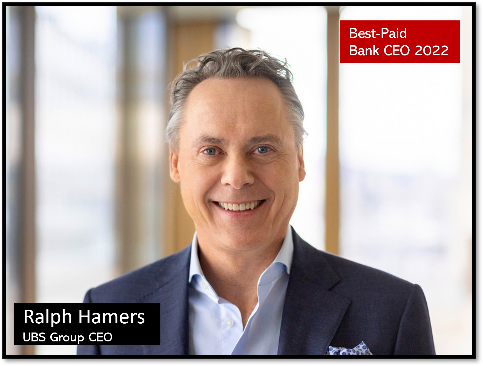 UBS Group CEO Ralph Hamers Was Best-Paid Bank Boss in 2022 ...
