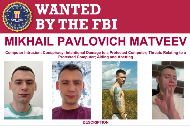 Wanted: U.S. Offers $10 Million Reward For Russian Ransomware Cybercriminal Mikhail Matveev ...