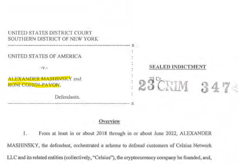 Former CEO Of Bankrupt Crypto Scheme Celsius Networks Arrested On Fraud ...