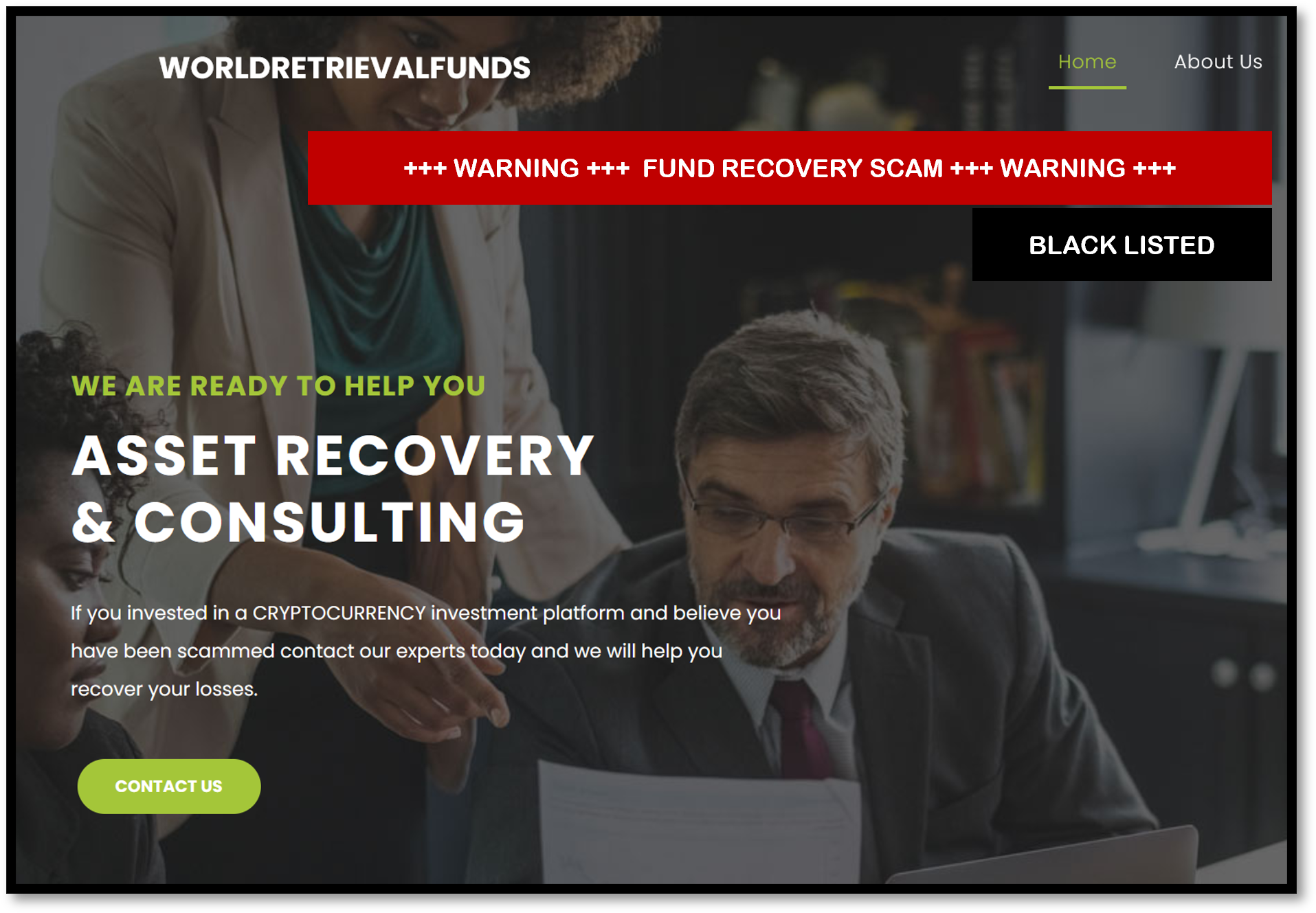 Urgent Warning Against Fund Recovery Scam WorldRetrievalFunds ...