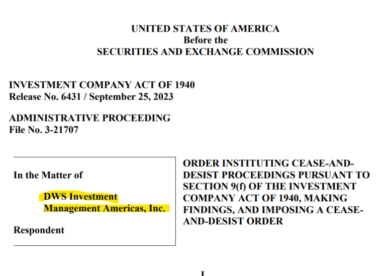 U.S. SEC Fines Deutsche Bank Subsidiary DWS With $25 Million for AML ...