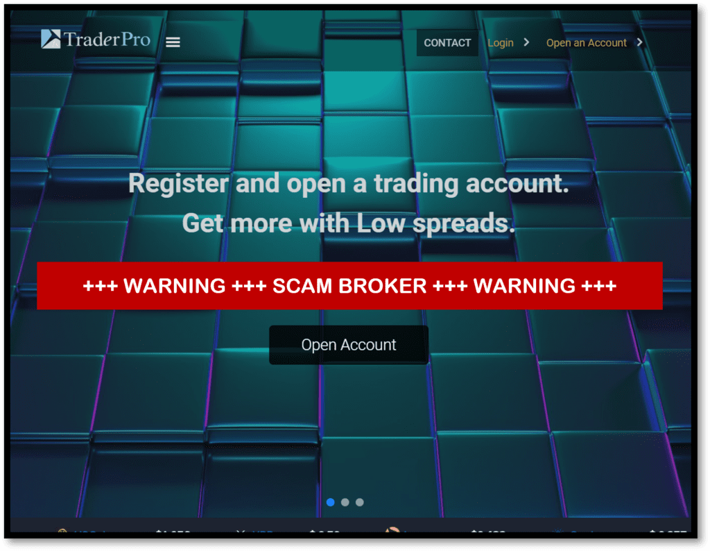Urgent Warning Against Broker Scam TraderPro! - FinTelegram News