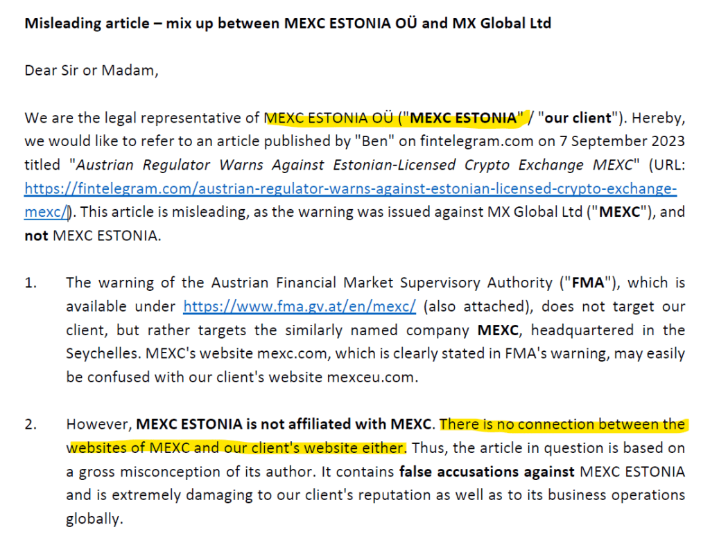 Attention: Crypto Exchange MEXC Downgraded To Red Compliance Status ...