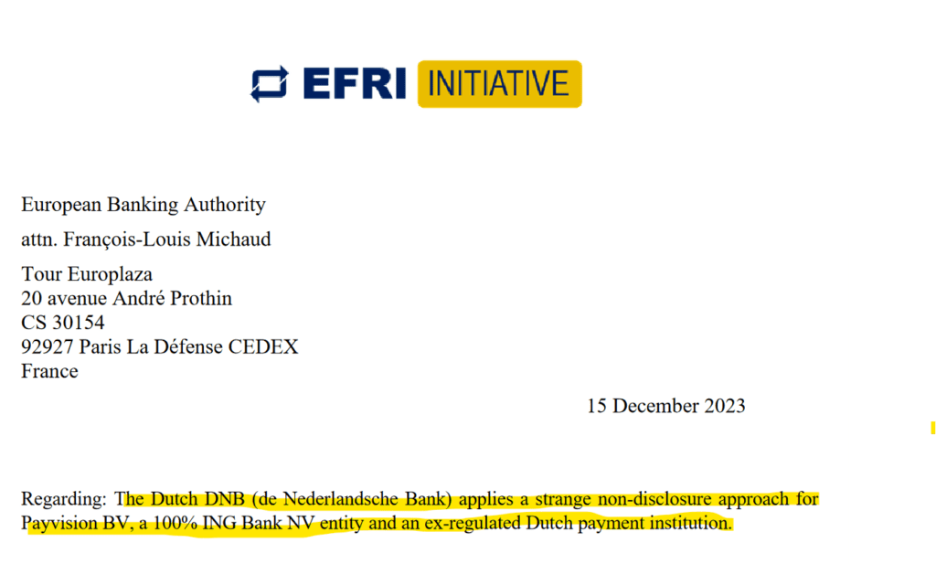 EFRI Clashes with Banking Authorities Over ING And Payvision Scandal ...