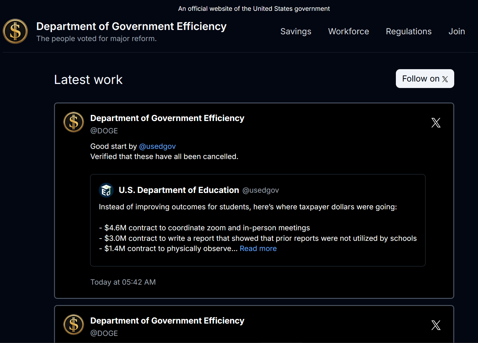 DOGE Launches Official Website, Expanding Its Digital Presence ...
