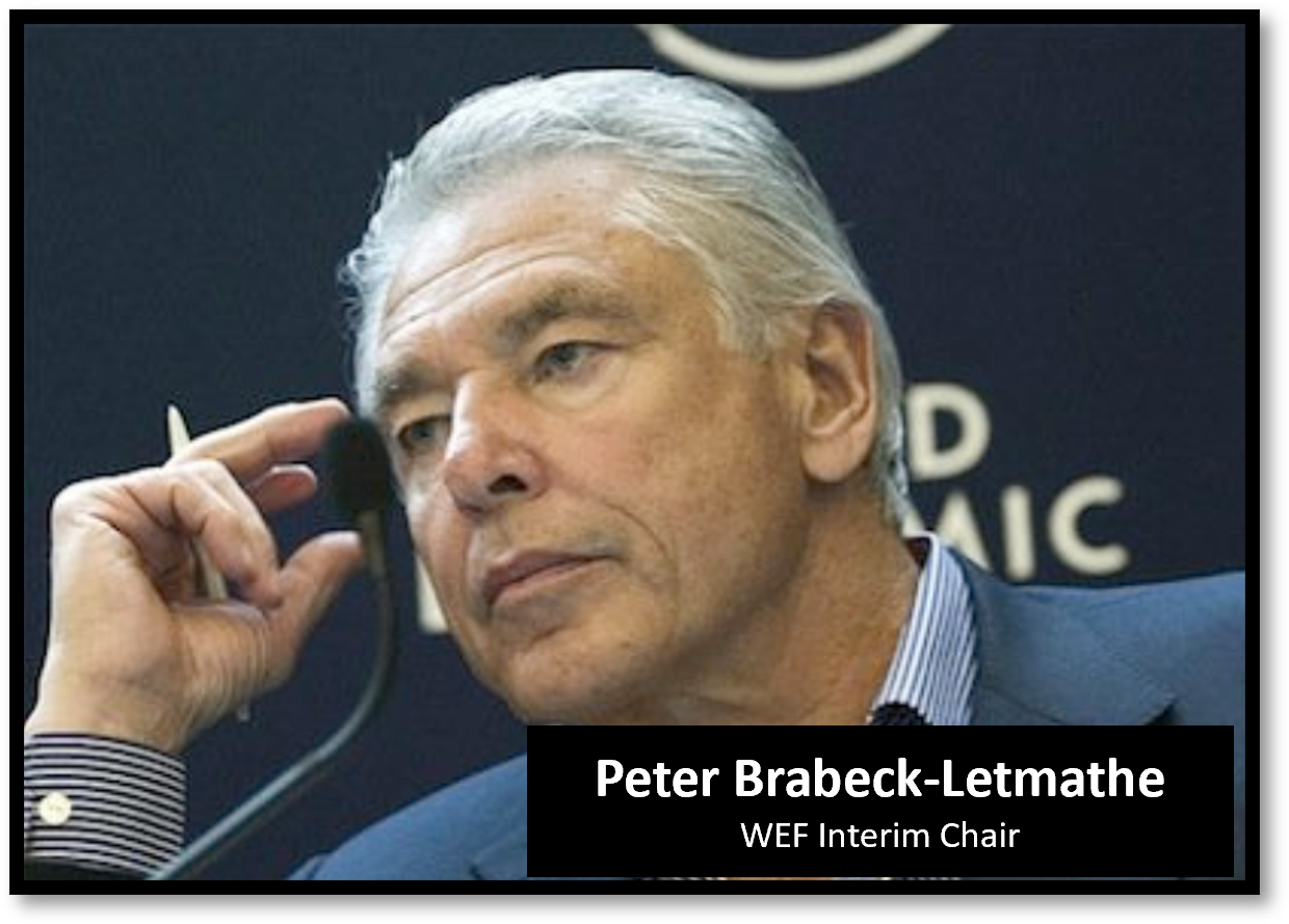 Peter Brabeck-Letmathe: The Water Baron Takes the WEF Throne