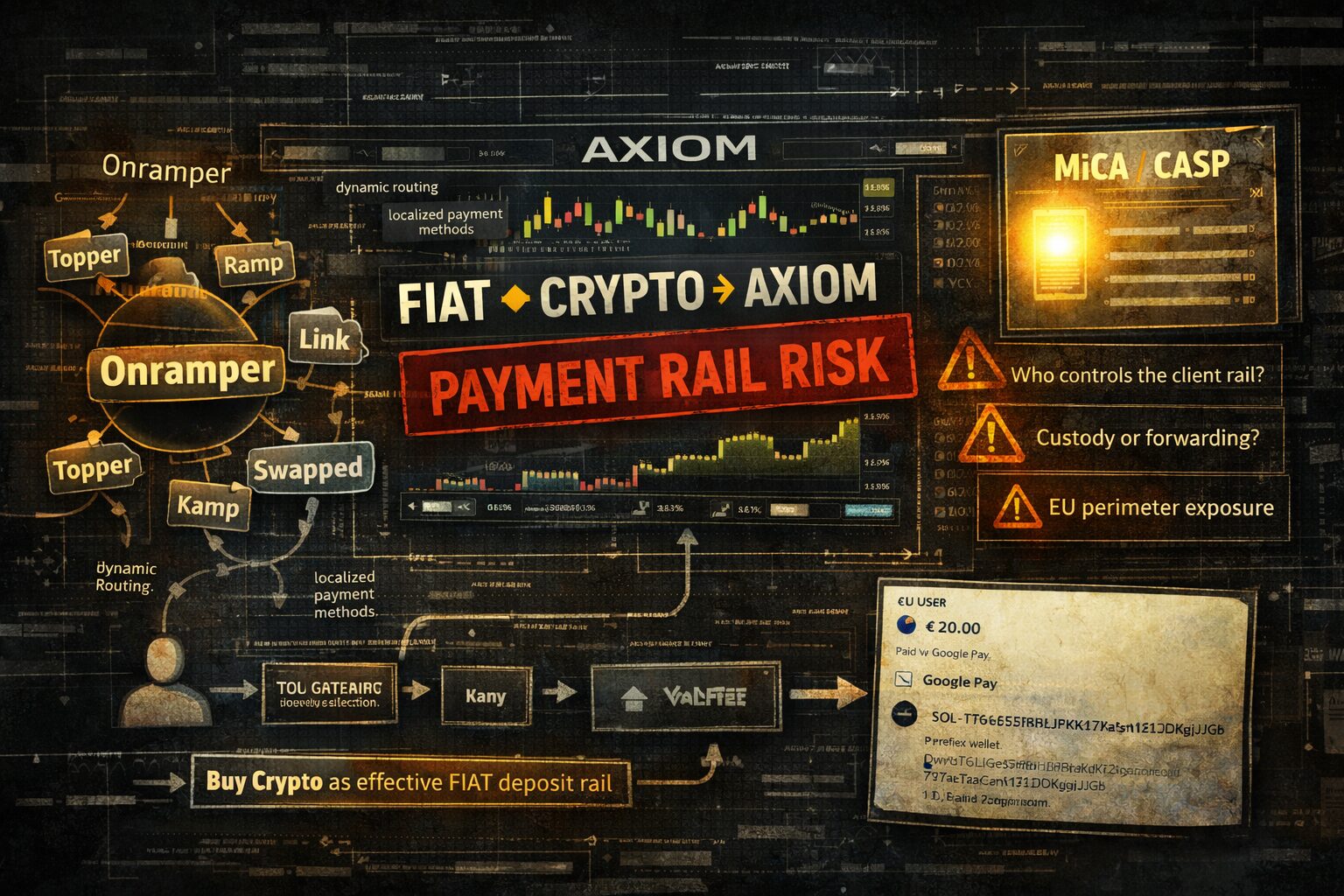AXIOM Payment Rails, Onramper, Topper, Ramp & MiCA Risk